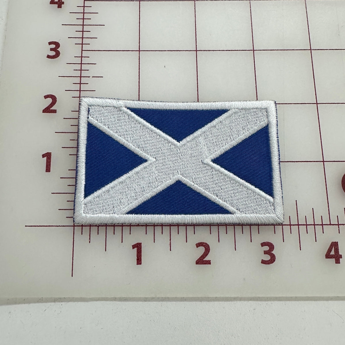 Saltire Flag of Scotland Iron-On Patch – Thistle & Stitch