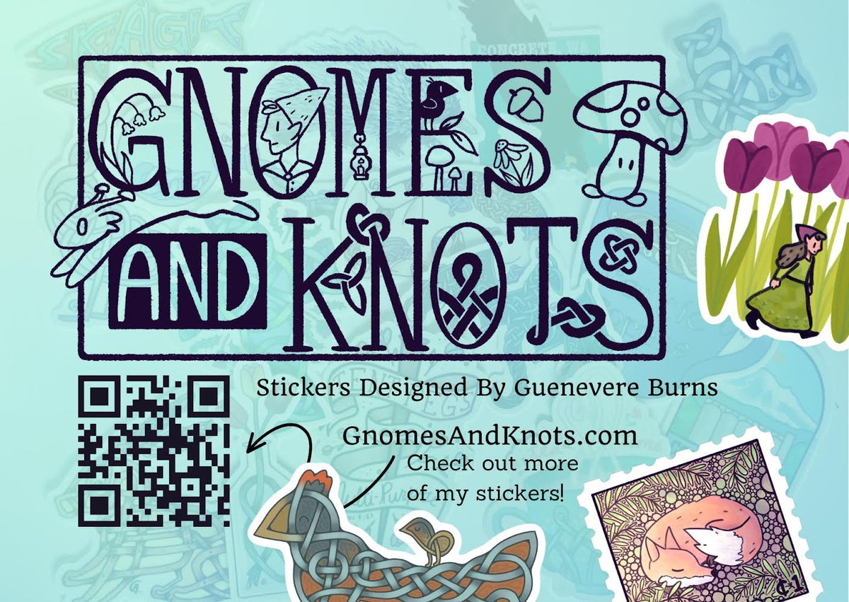 Scottish Thistle Celtic Trinity Knot 2 inch Sticker – Thistle & Stitch