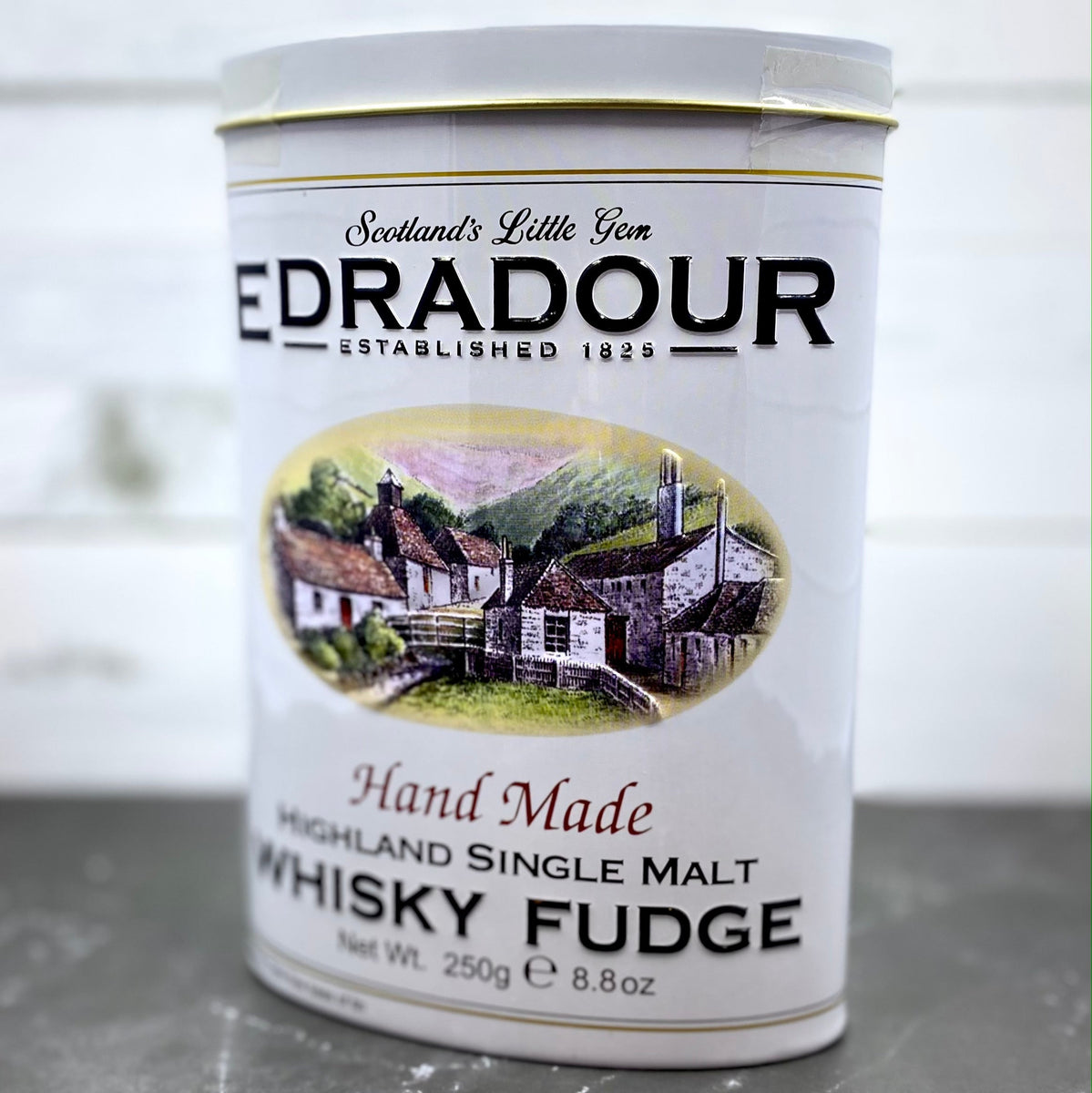 Edradour Scotch Whisky Fudge Tin – Thistle & Stitch