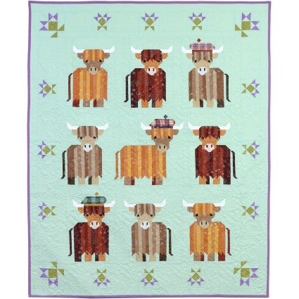 Mini Coos Highland Coo Quilt Pattern – Thistle & Stitch
