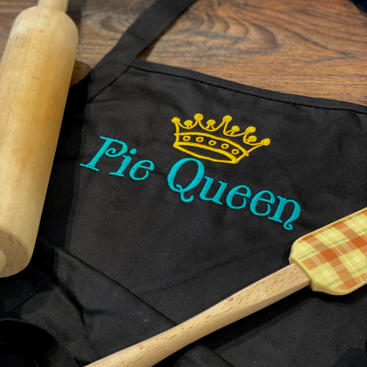 Pie Queen Embroidered Outlander Inspired Apron - Multiple Apron Color ...